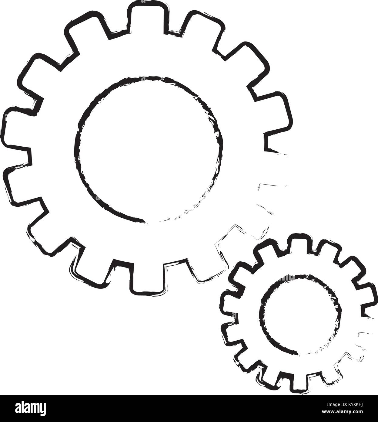 Isolated gear design Stock Vector Image & Art - Alamy