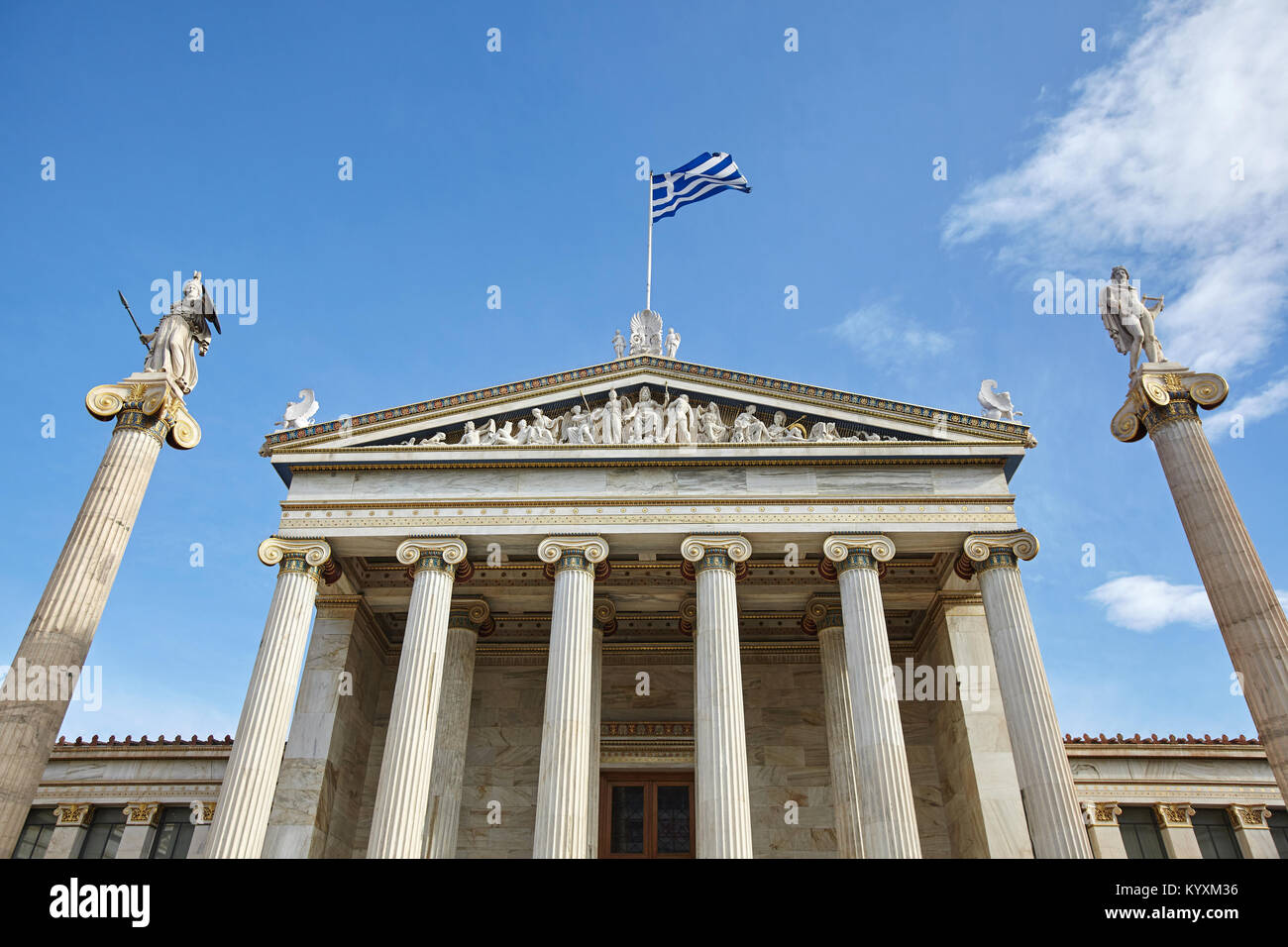Academy of Athens in Greece Stock Photo - Alamy