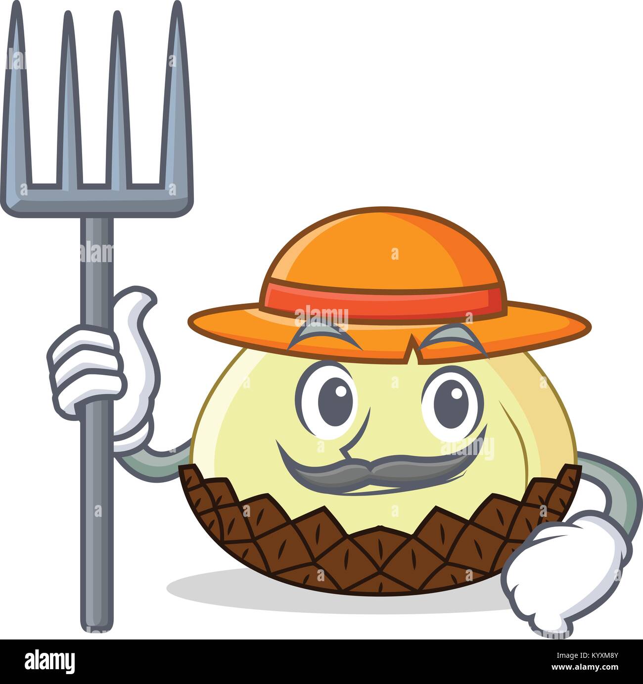 Farmer snake fruit character cartoon Stock Vector Image & Art - Alamy