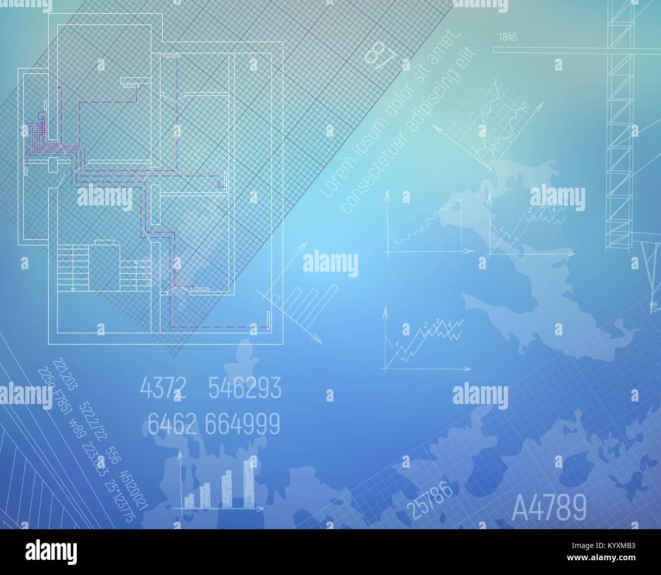 Design project of heating the house Stock Vector Image & Art - Alamy