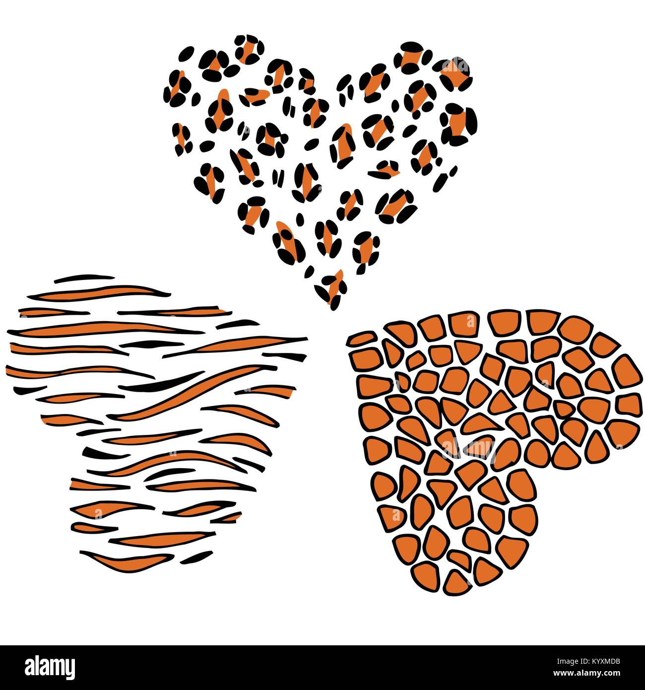 Tiger skin decoration Stock Vector Images - Alamy