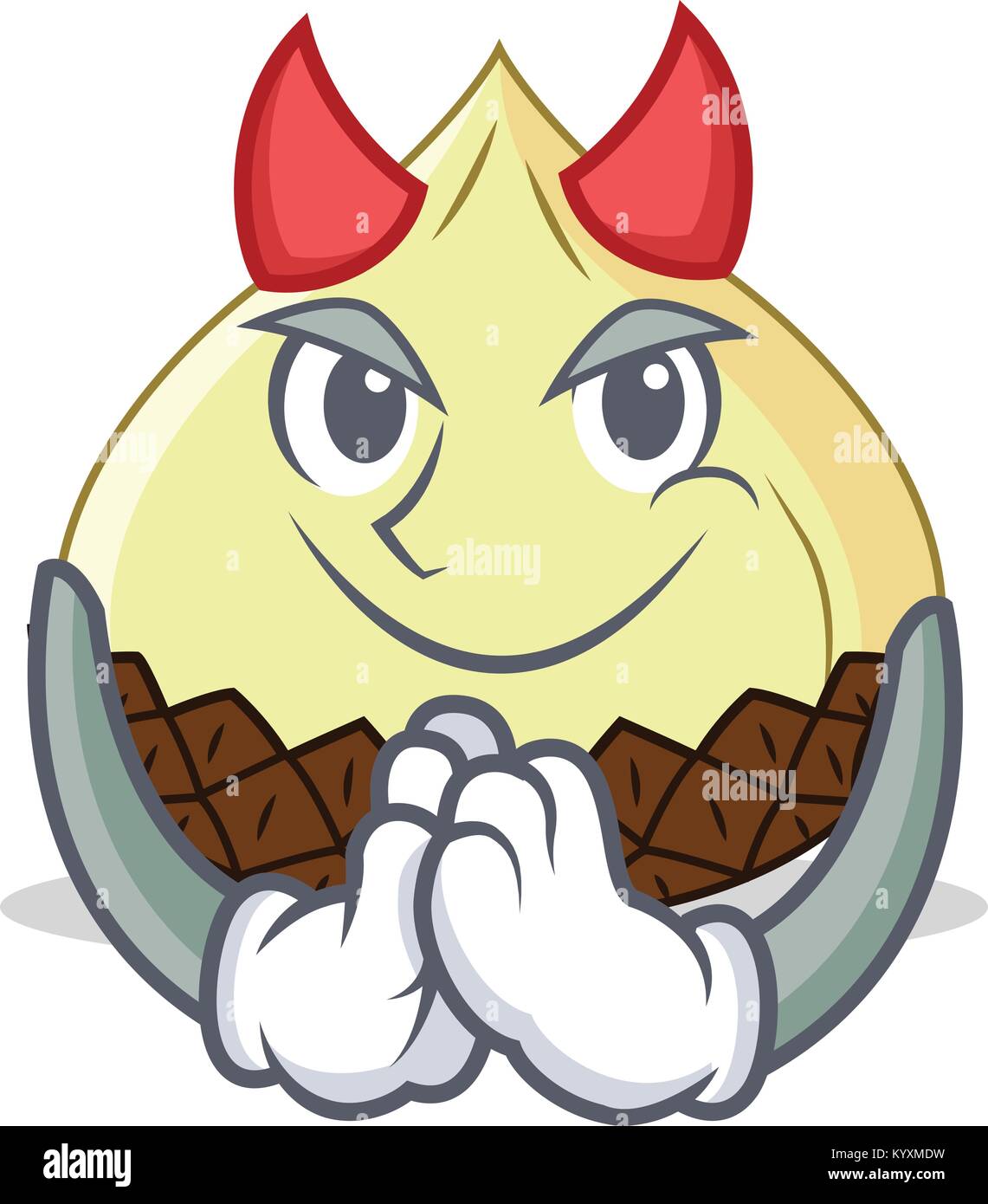 Devil snake fruit mascot cartoon Stock Vector Image & Art - Alamy