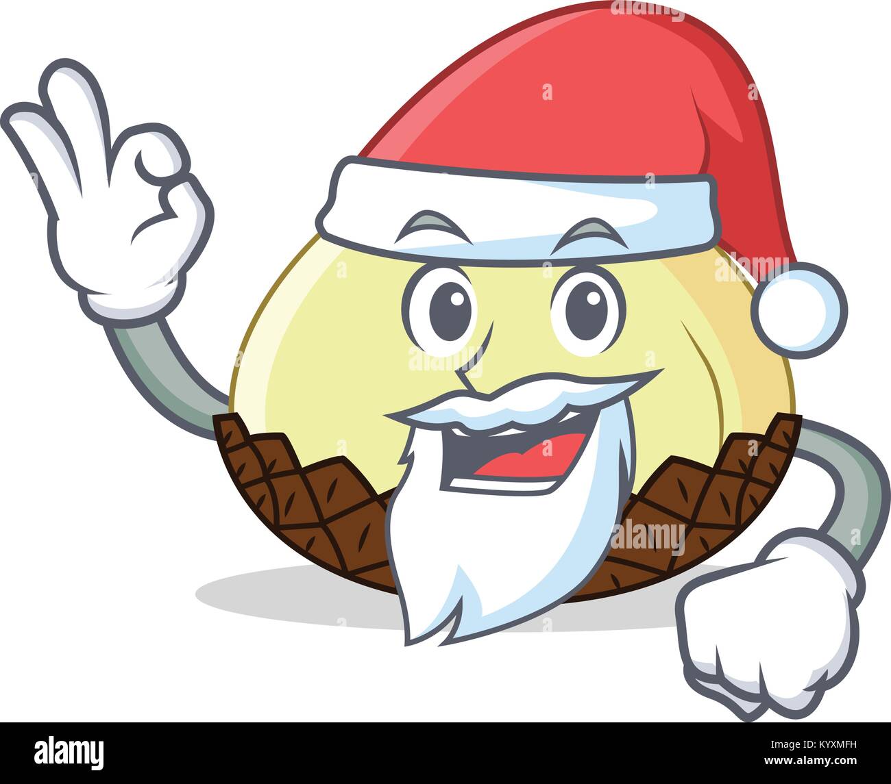 Santa snake fruit mascot cartoon Stock Vector Image & Art - Alamy