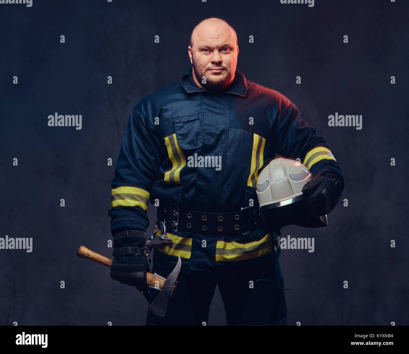Overweight Fireman