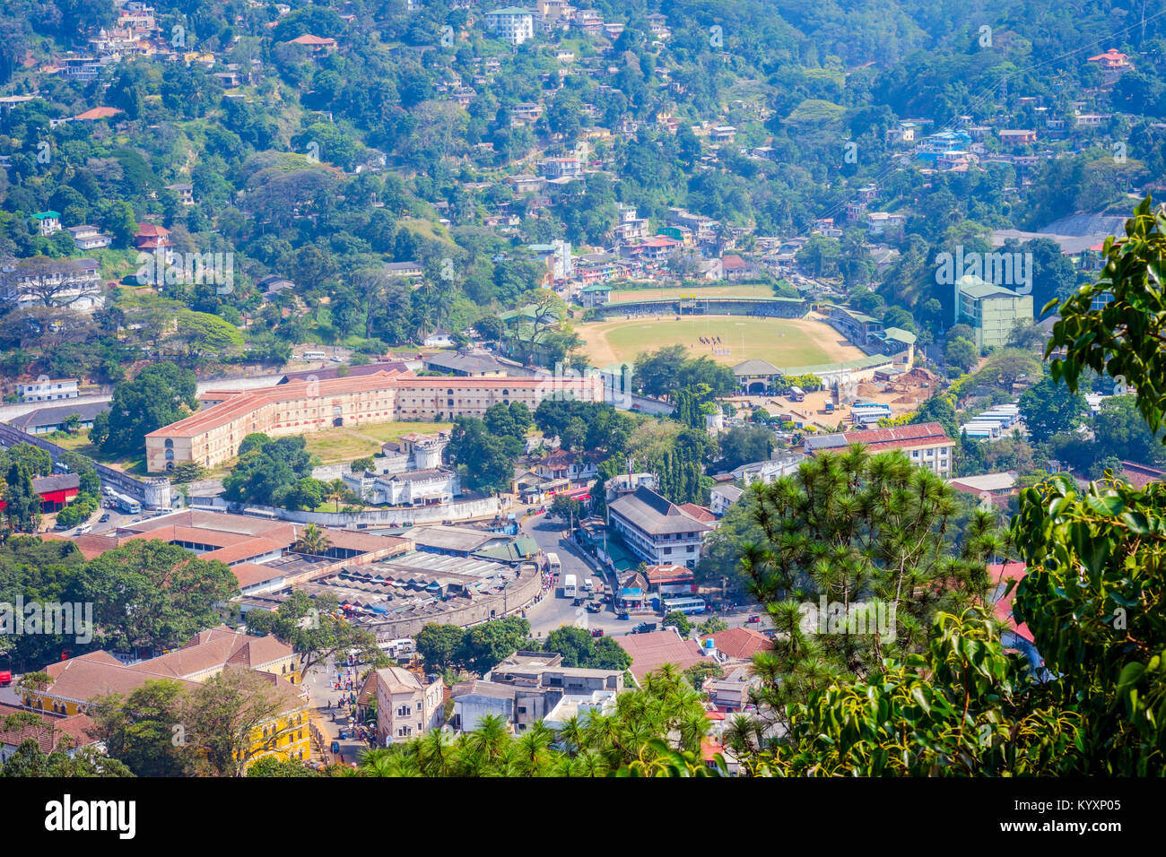 View over Kandy city from above, Sri Lanka Stock Photo - Alamy