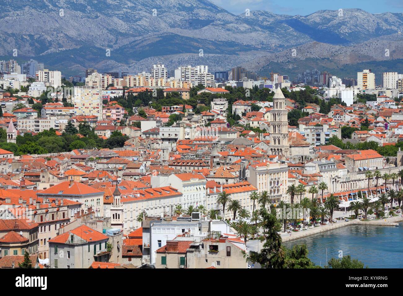 Split, Croatia (region of Dalmatia). UNESCO World Heritage Site Stock ...