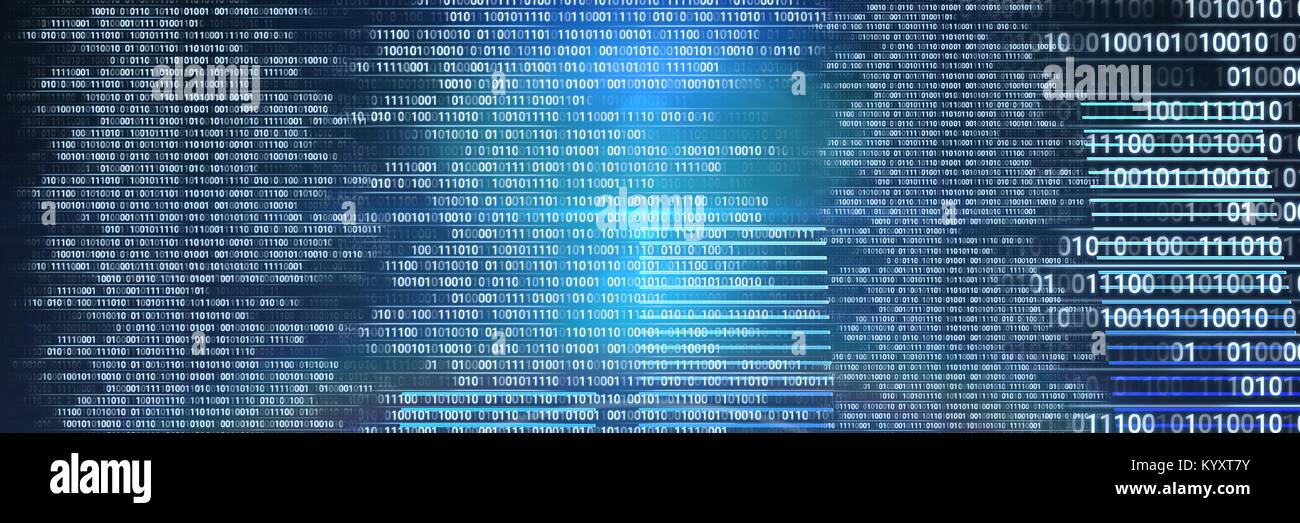 Code binary interface and dark background Stock Photo - Alamy