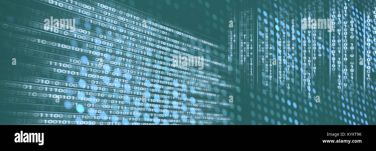 Code binary interface and green background Stock Photo - Alamy