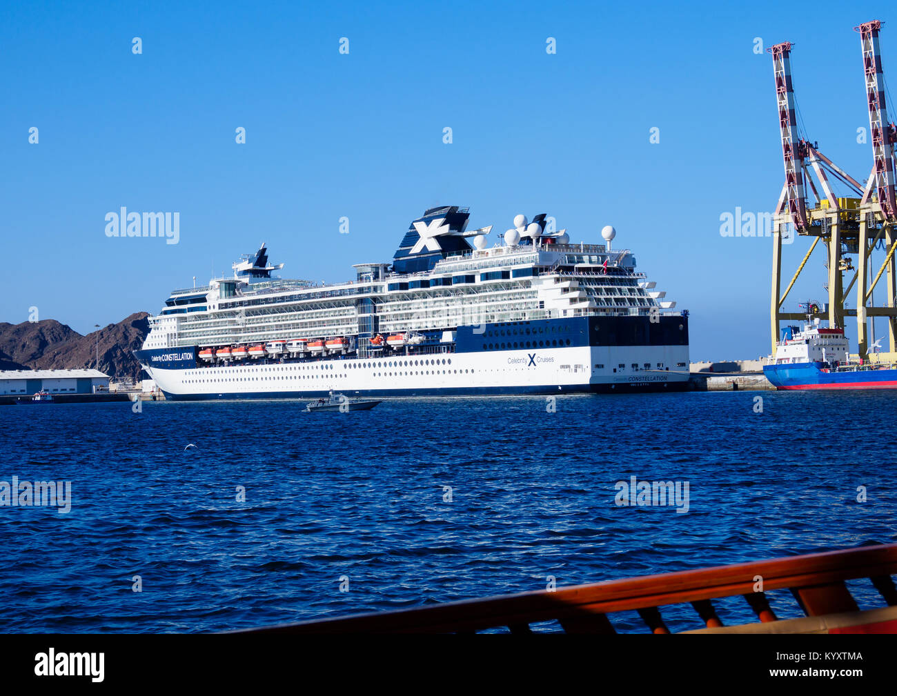The Celebrity Constellation cruise ship in harbour at Muscat, Oman ...