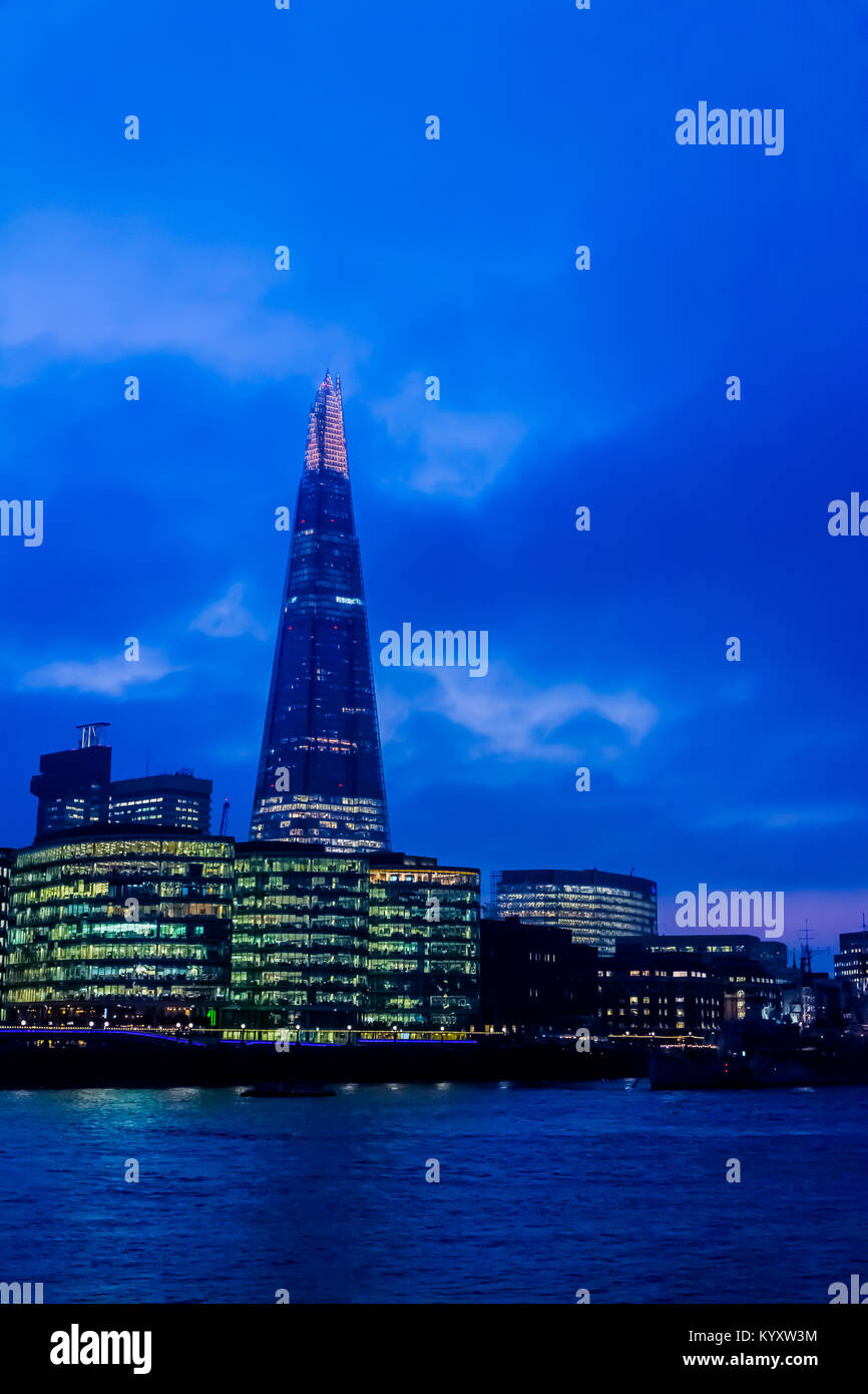 The Shard, Embankment / River Thames, London Stock Photo - Alamy