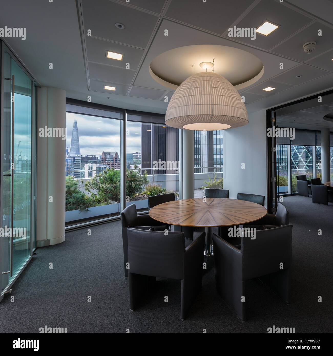 Interior of office buildings in the City of London, United Kingdom ...