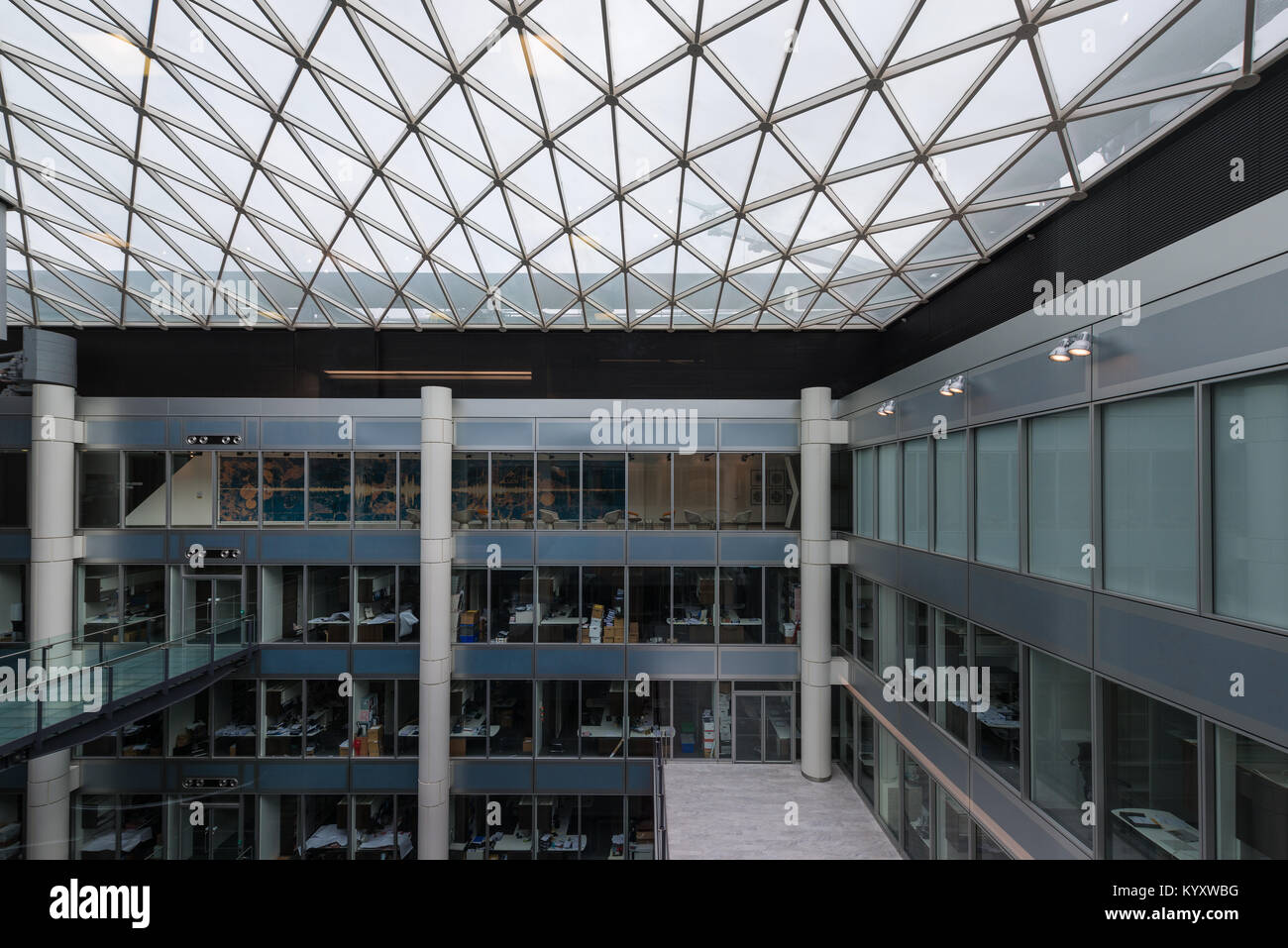 Interior of office buildings in the City of London, United Kingdom ...