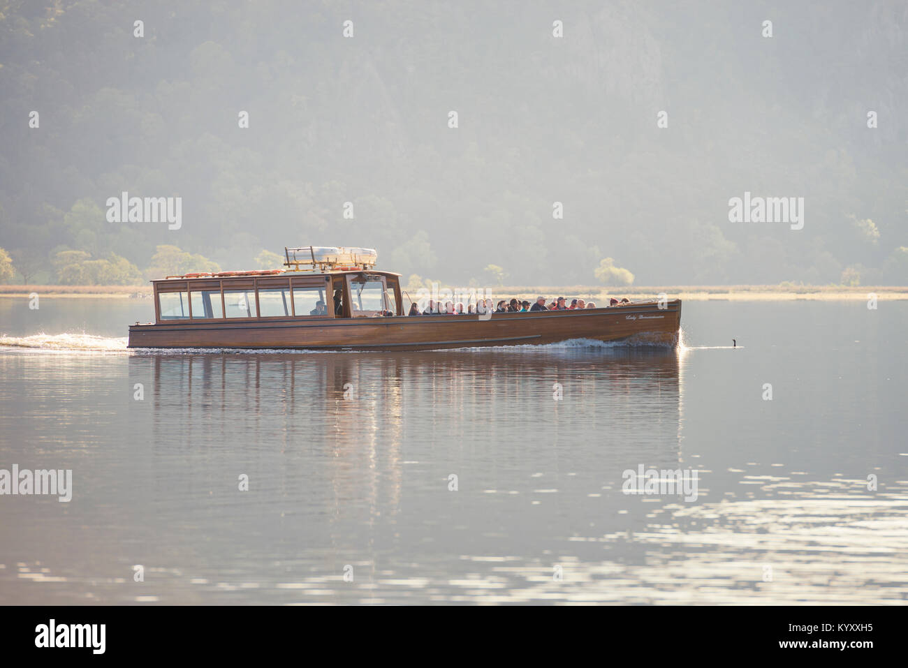 Ferry boat on Derwent water Stock Photo - Alamy