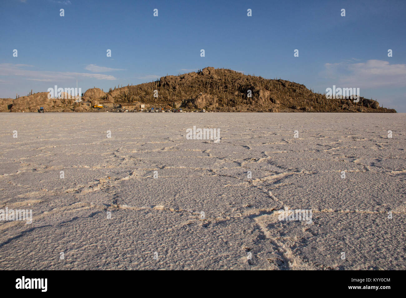 Scenic view of Salar de Uyuni against mountains and sky Stock Photo - Alamy