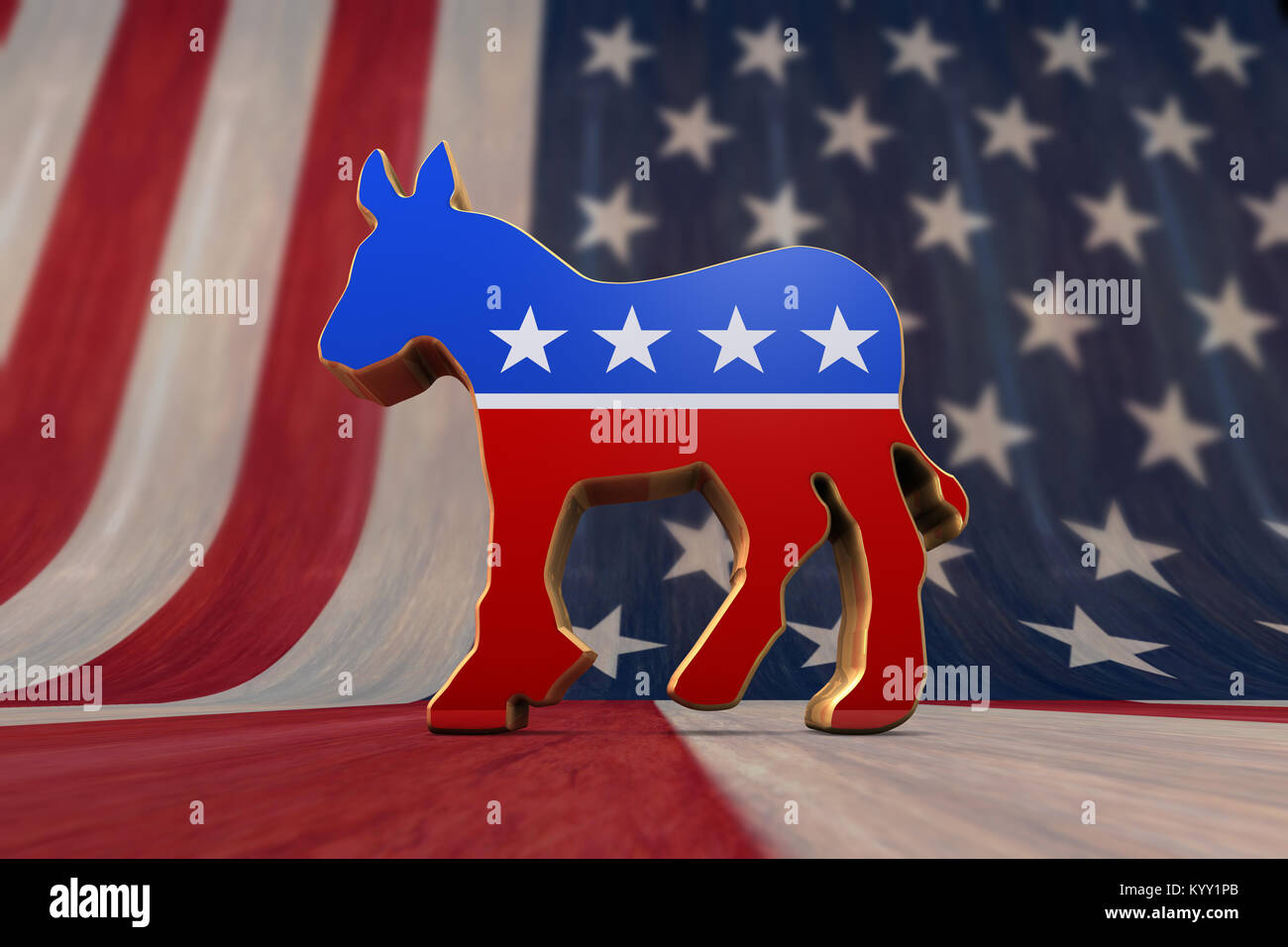 Democrat Party Symbol Stock Photo - Alamy