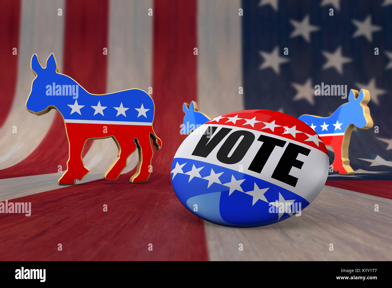 Democrat Party Symbol Stock Photo - Alamy