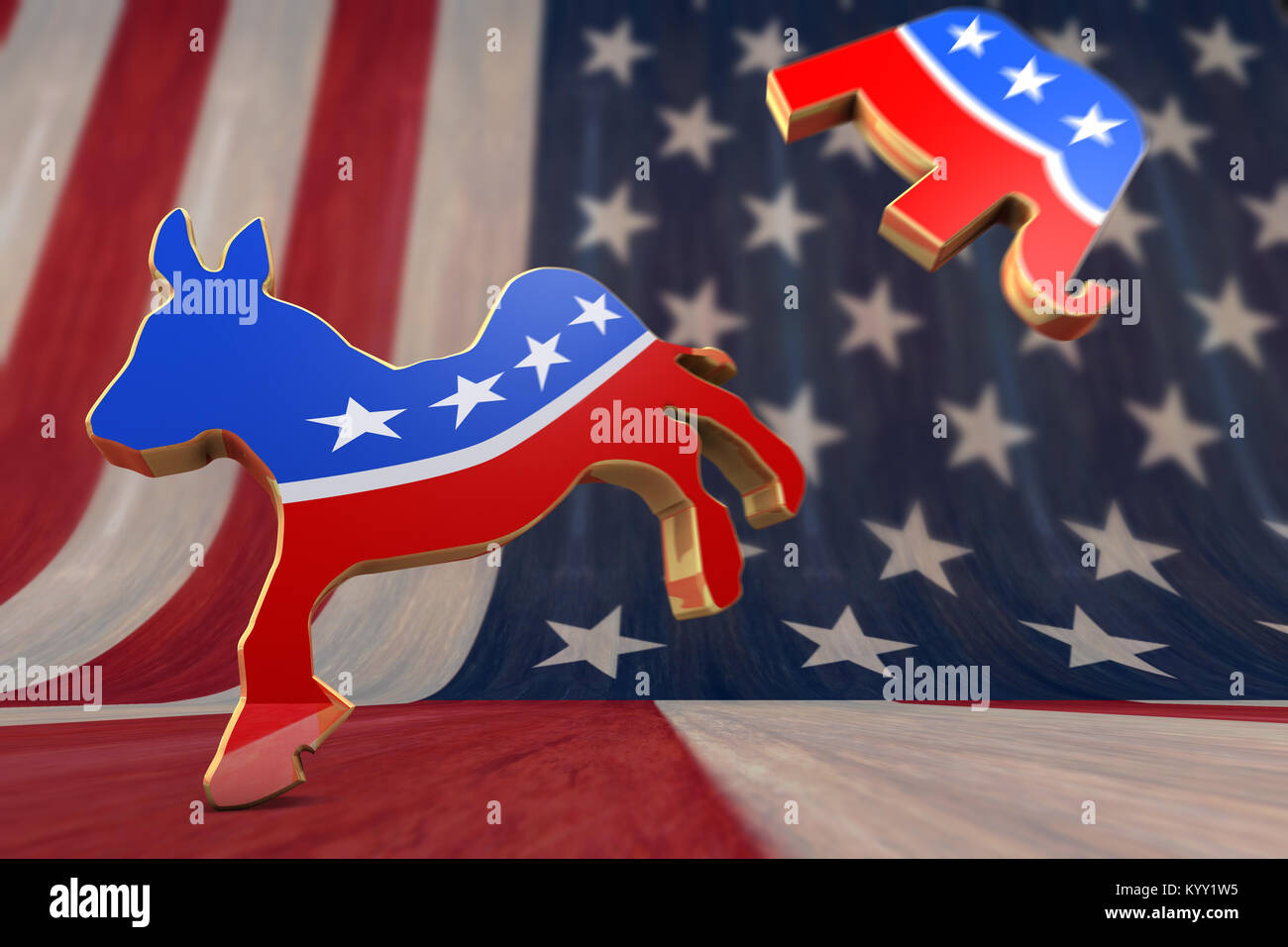 Usa political parties symbols hi-res stock photography and images - Alamy