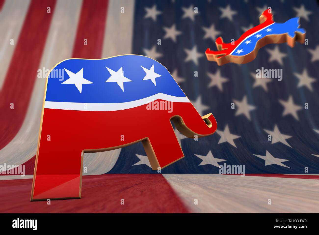 Usa political parties symbols hi-res stock photography and images - Alamy