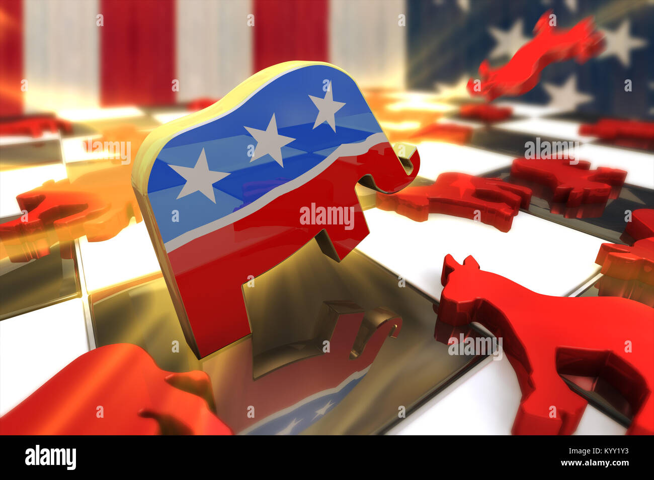 Usa political parties symbols hi-res stock photography and images - Alamy