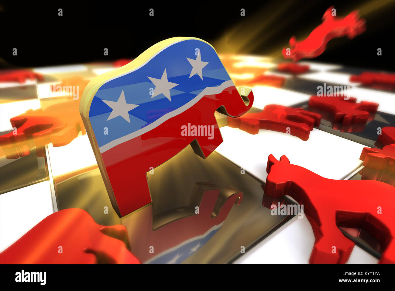 Usa political parties symbols hi-res stock photography and images - Alamy