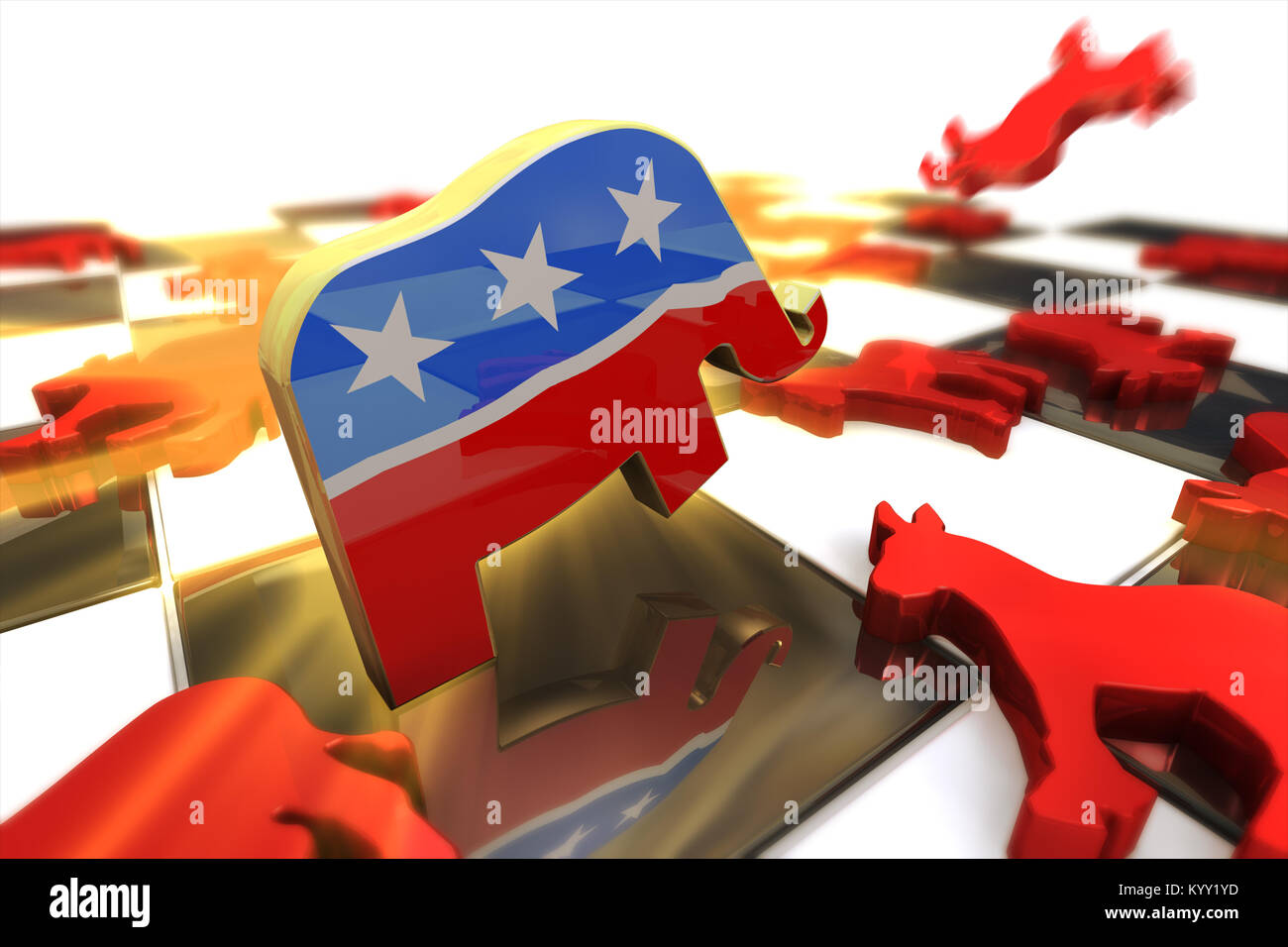 Usa political parties symbols hi-res stock photography and images - Alamy