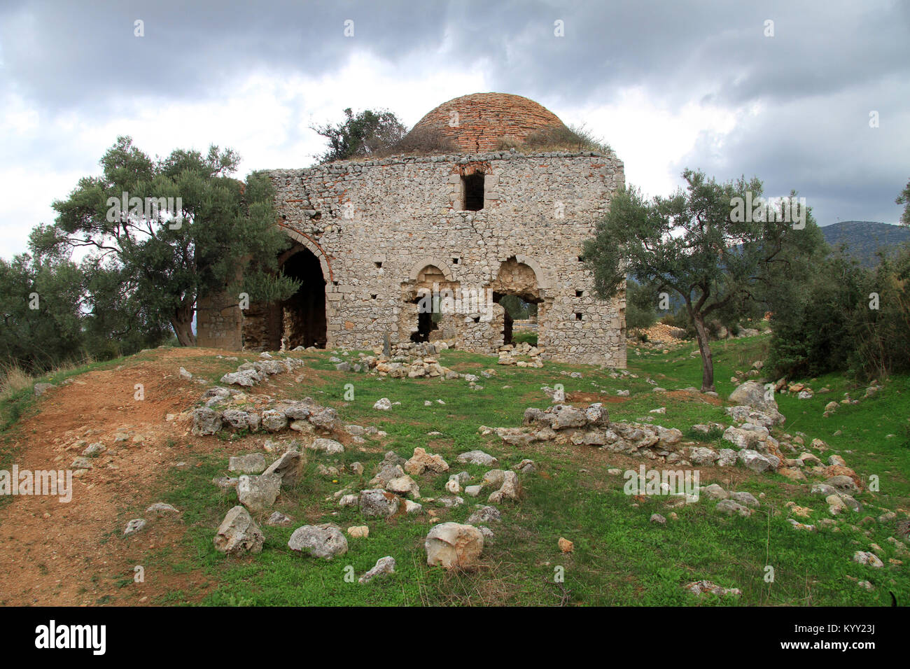 Ruins of mosque near Milas, Turkey Stock Photo - Alamy