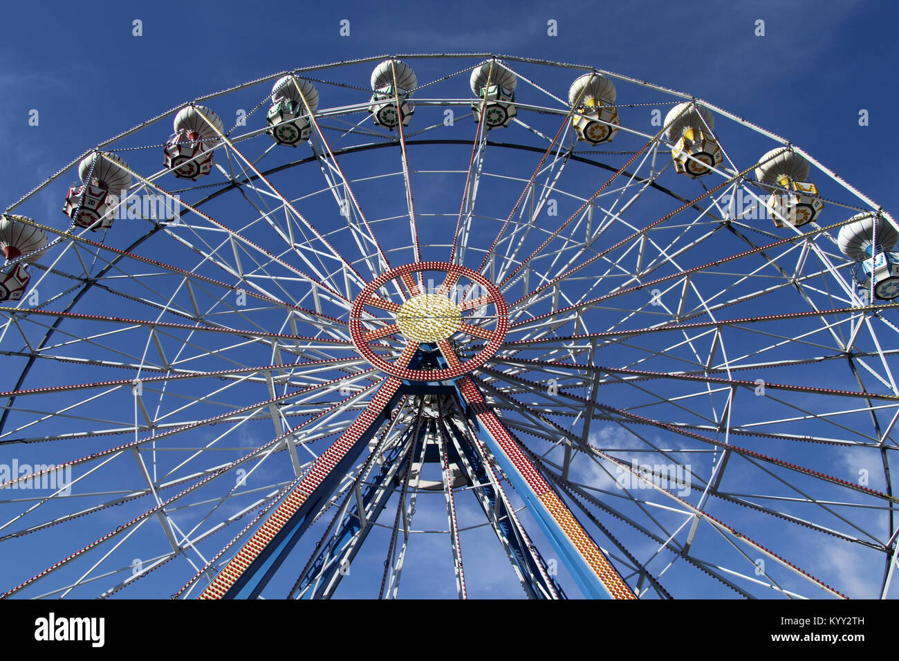 Big circle and blue sky in Izmir, Turkey Stock Photo - Alamy