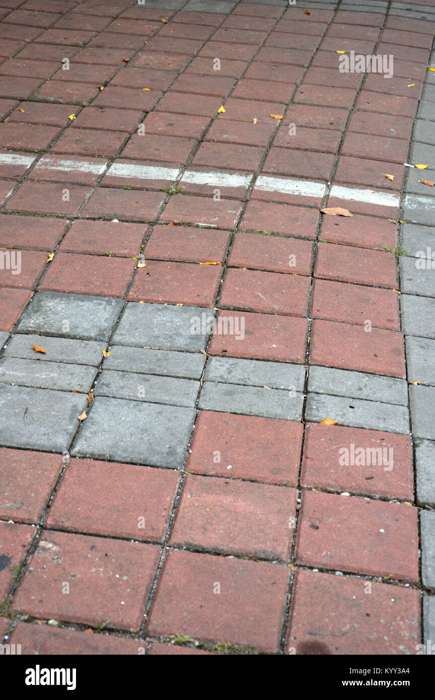 pattern on the footpath paving block Stock Photo - Alamy