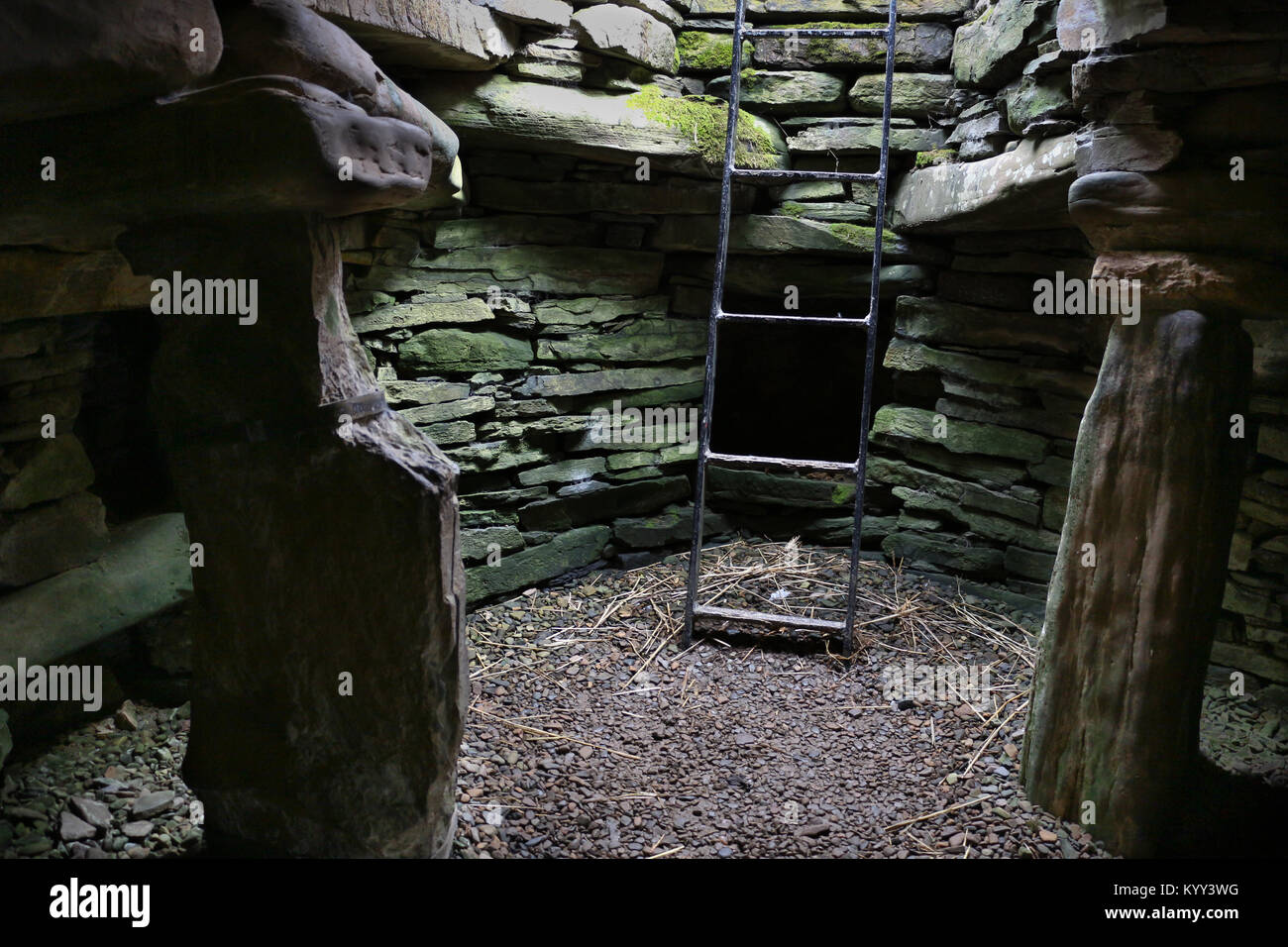 Rennibister souterrain, an Iron Age cellar, was discovered in 1926. Is ...