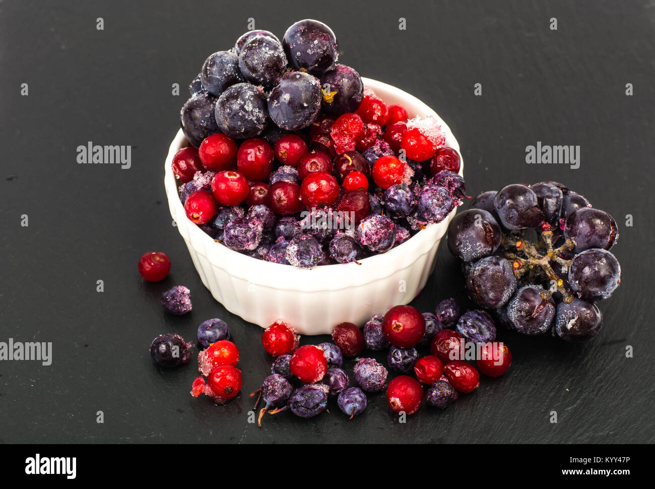 Frozen blueberries cranberries in hi-res stock photography and images ...