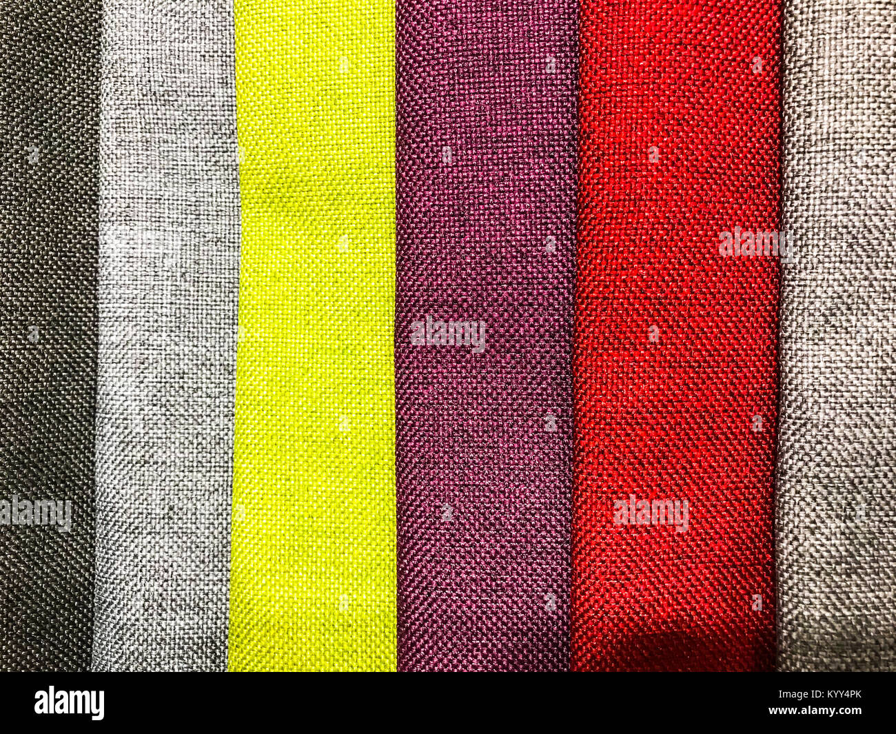 Background and texture of multi-colored fabrics. Studio Photo Stock ...