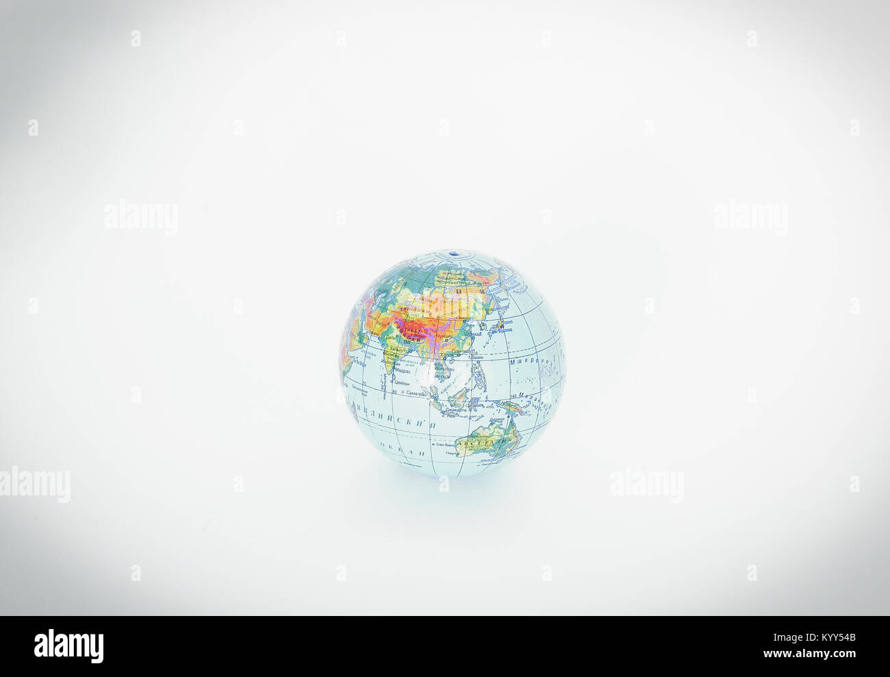 little globe.isolated on a white background Stock Photo - Alamy
