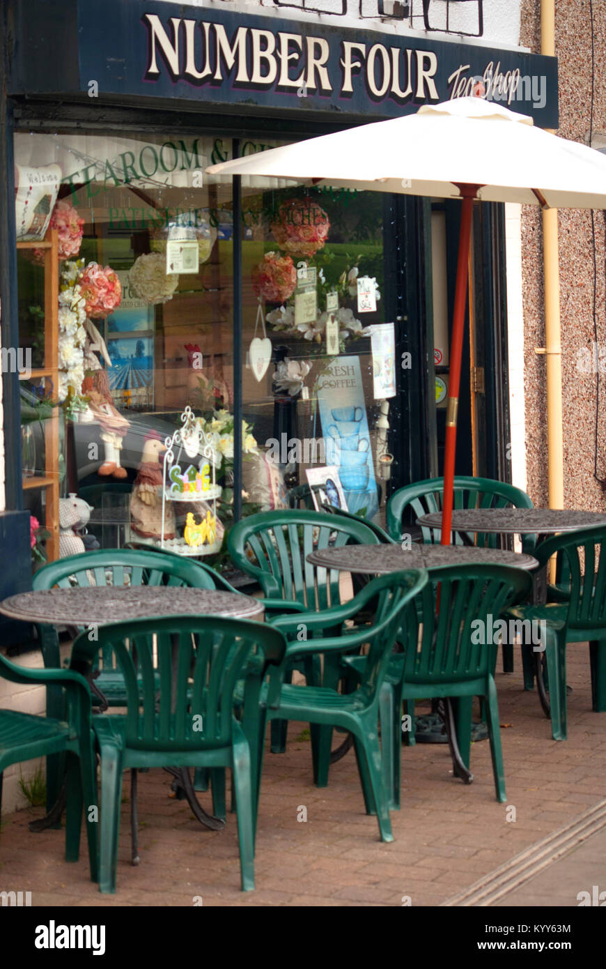 Tea shop, Sedgefield, County Durham Stock Photo - Alamy