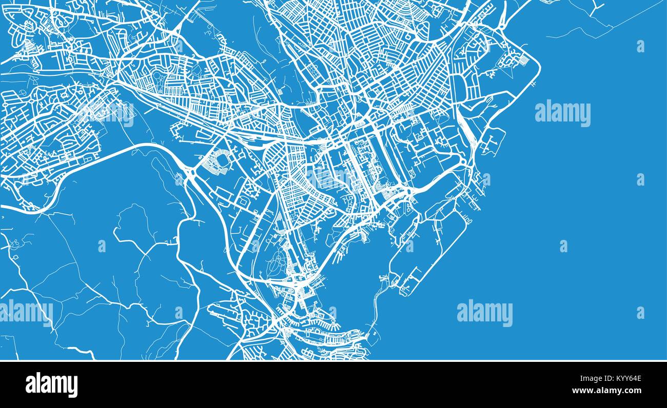 Urban vector city map of Cardiff, Wales Stock Vector Image & Art - Alamy