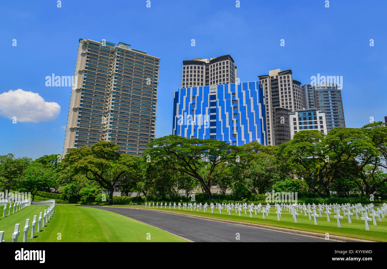 Manila, Philippines - Apr 14, 2017. Manila American Cemetery and ...