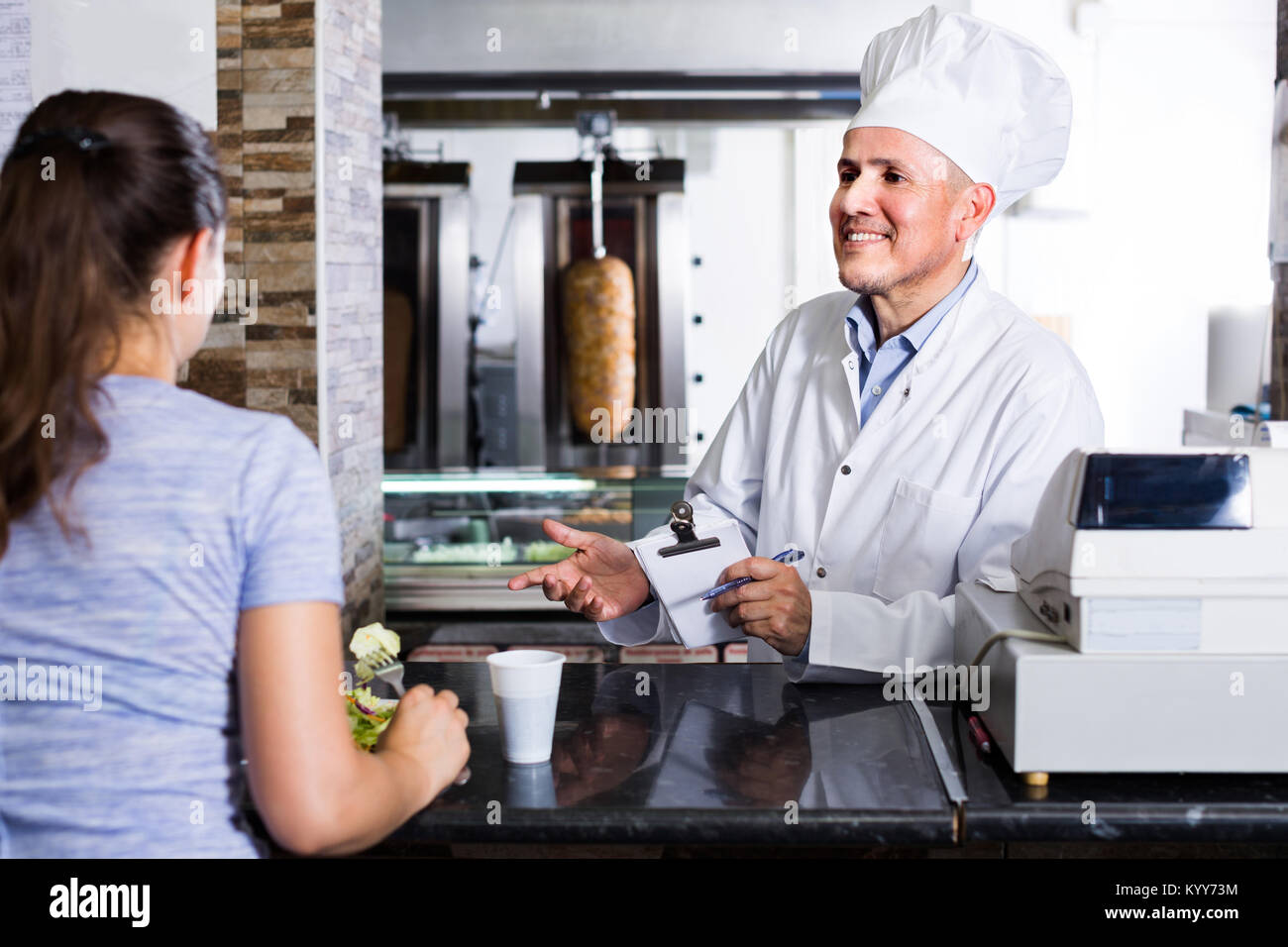 Collecting order restaurant hi-res stock photography and images - Alamy