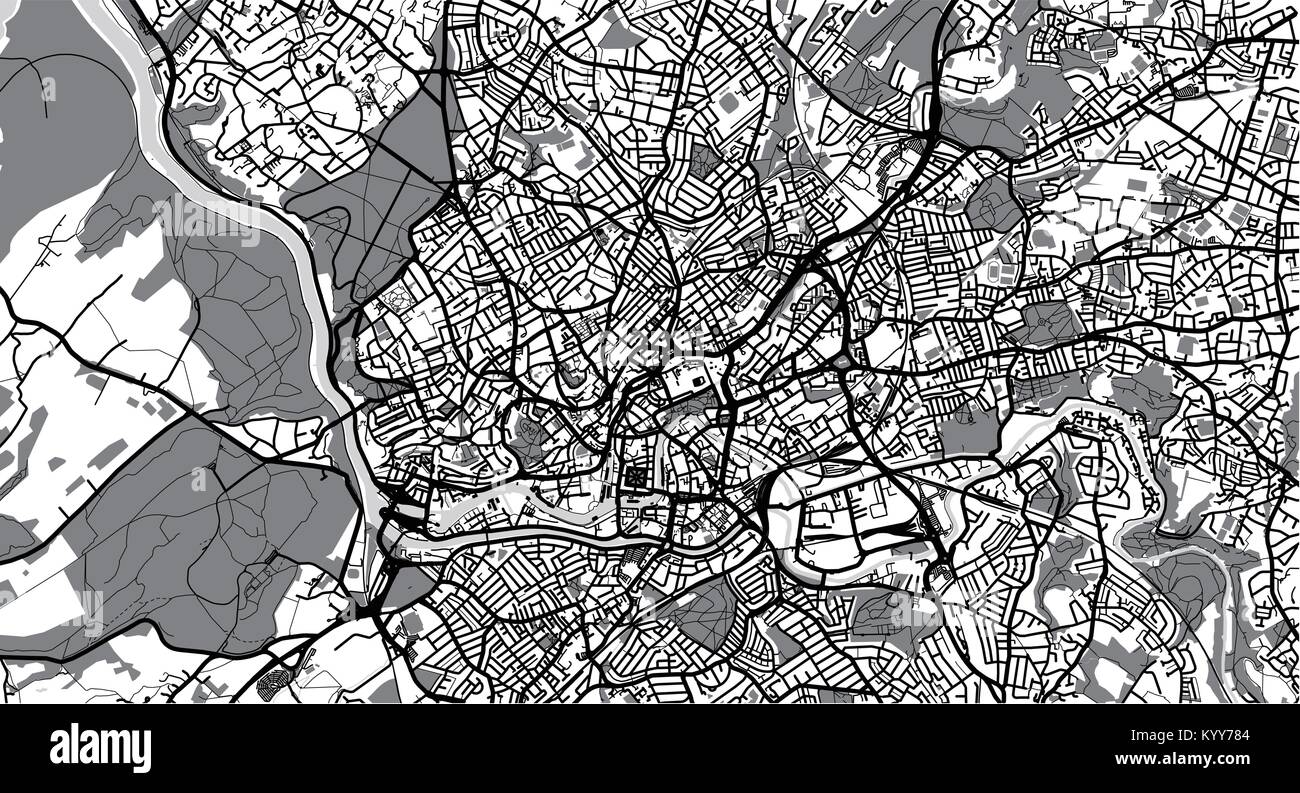 Urban vector city map of Bristol, England Stock Vector Image & Art - Alamy