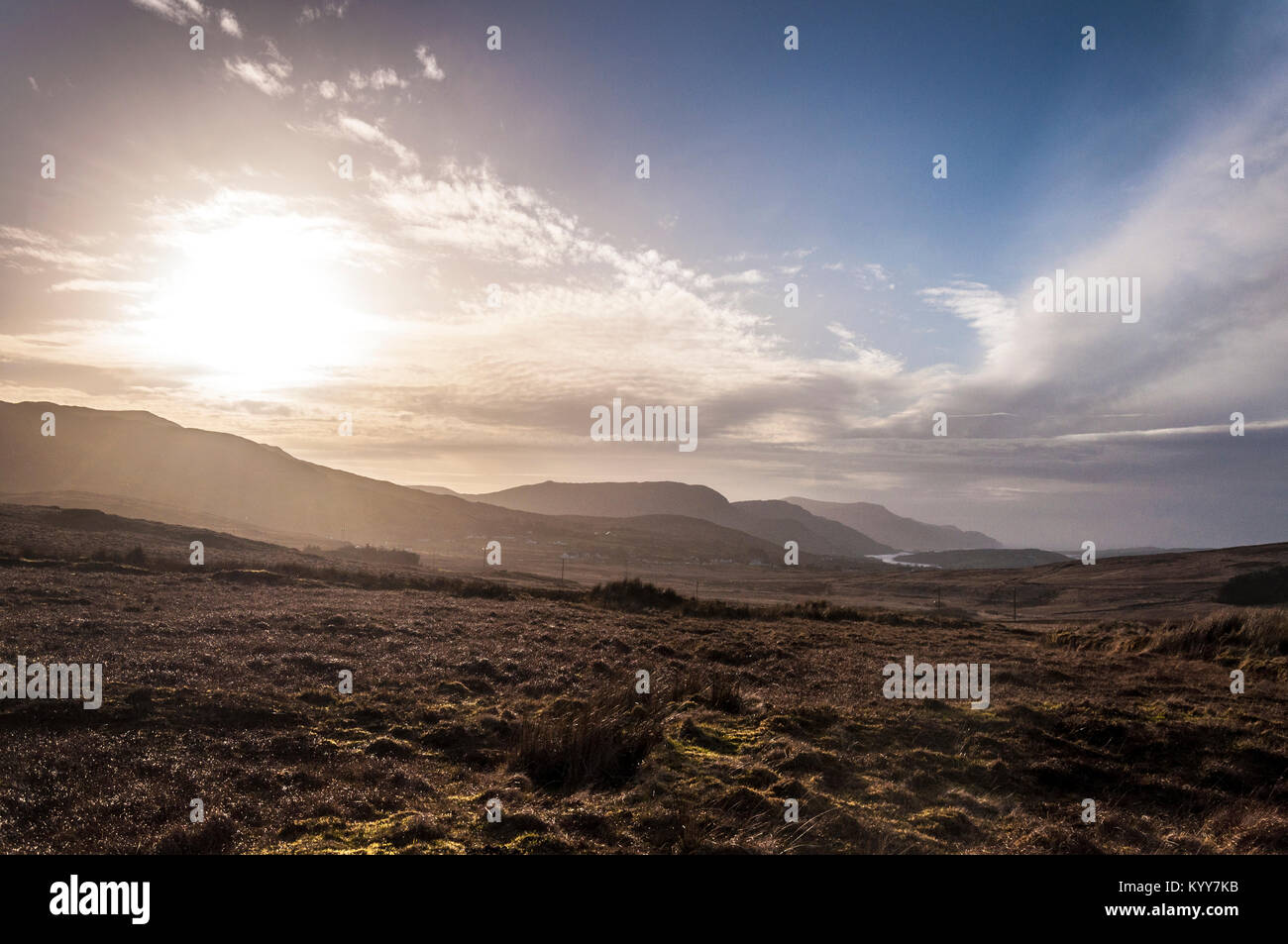 County Donegal coastal landscape near Ardara, Ireland on Wild Atlantic ...