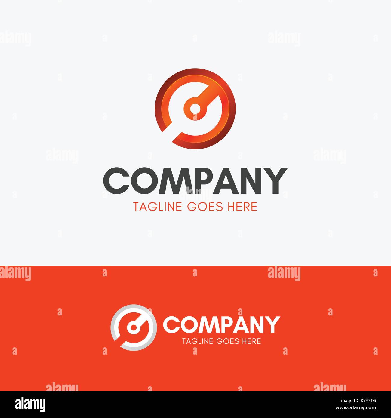C Mechanic Logo template icon symbol orange with negative space of ...