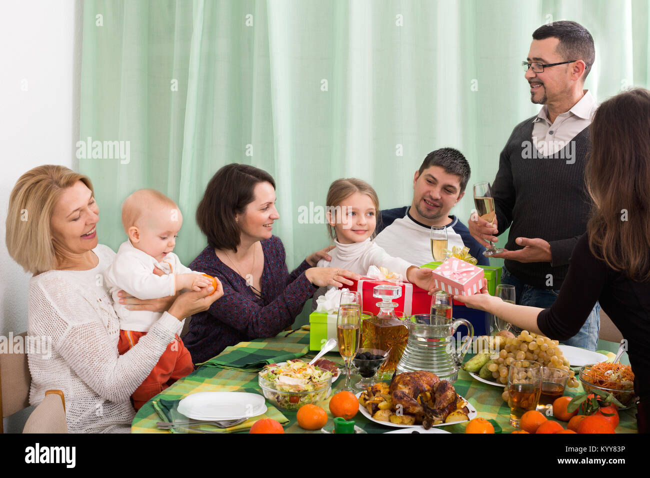 Kids birthday presents table hi-res stock photography and images - Alamy