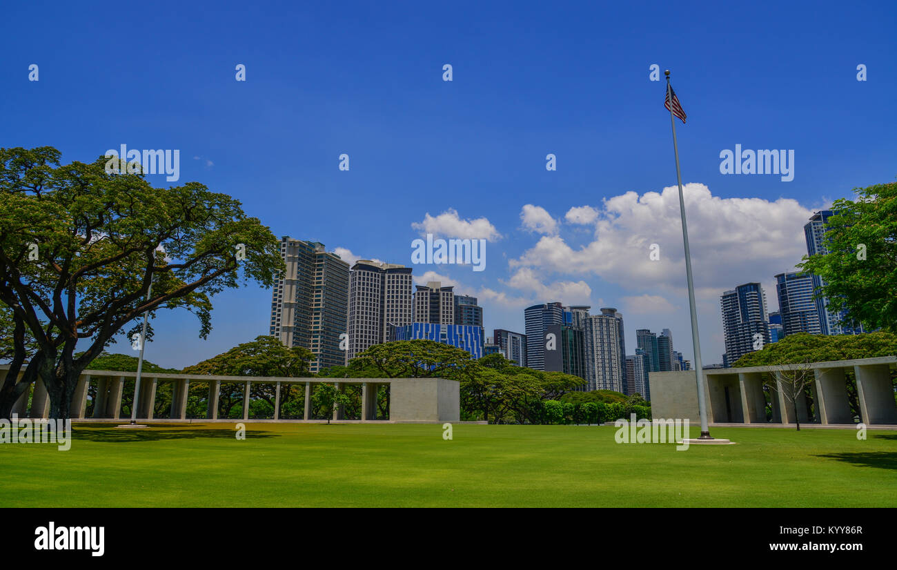 Manila, Philippines - Apr 13, 2017. Landscape of Manila American ...