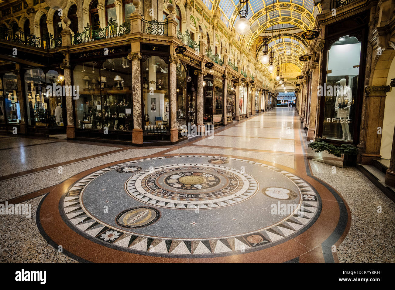 The Victoria Quarter Shopping Arcades, Leeds, West Yorkshire, England ...
