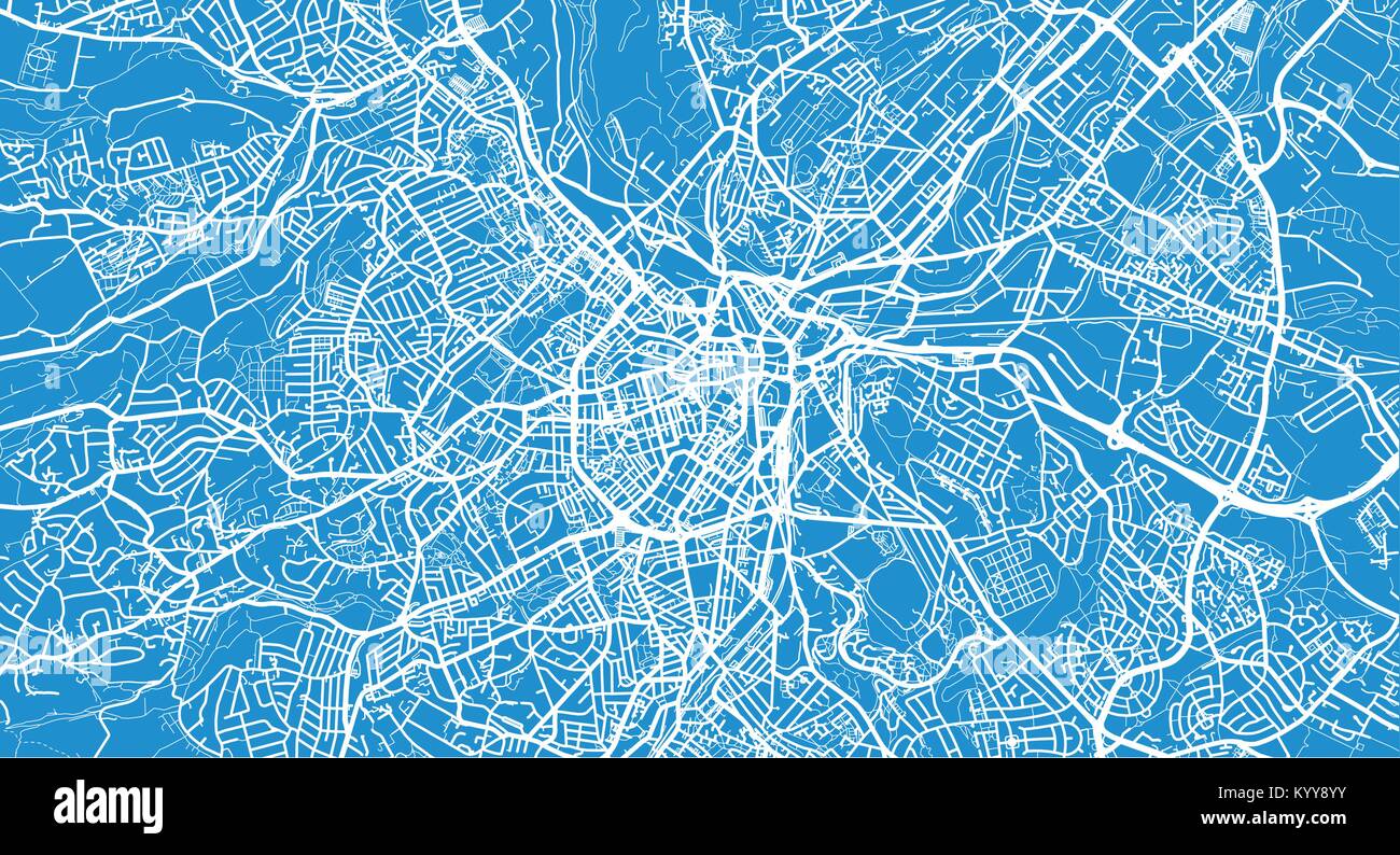 Map Of Sheffield High Resolution Stock Photography and Images - Alamy