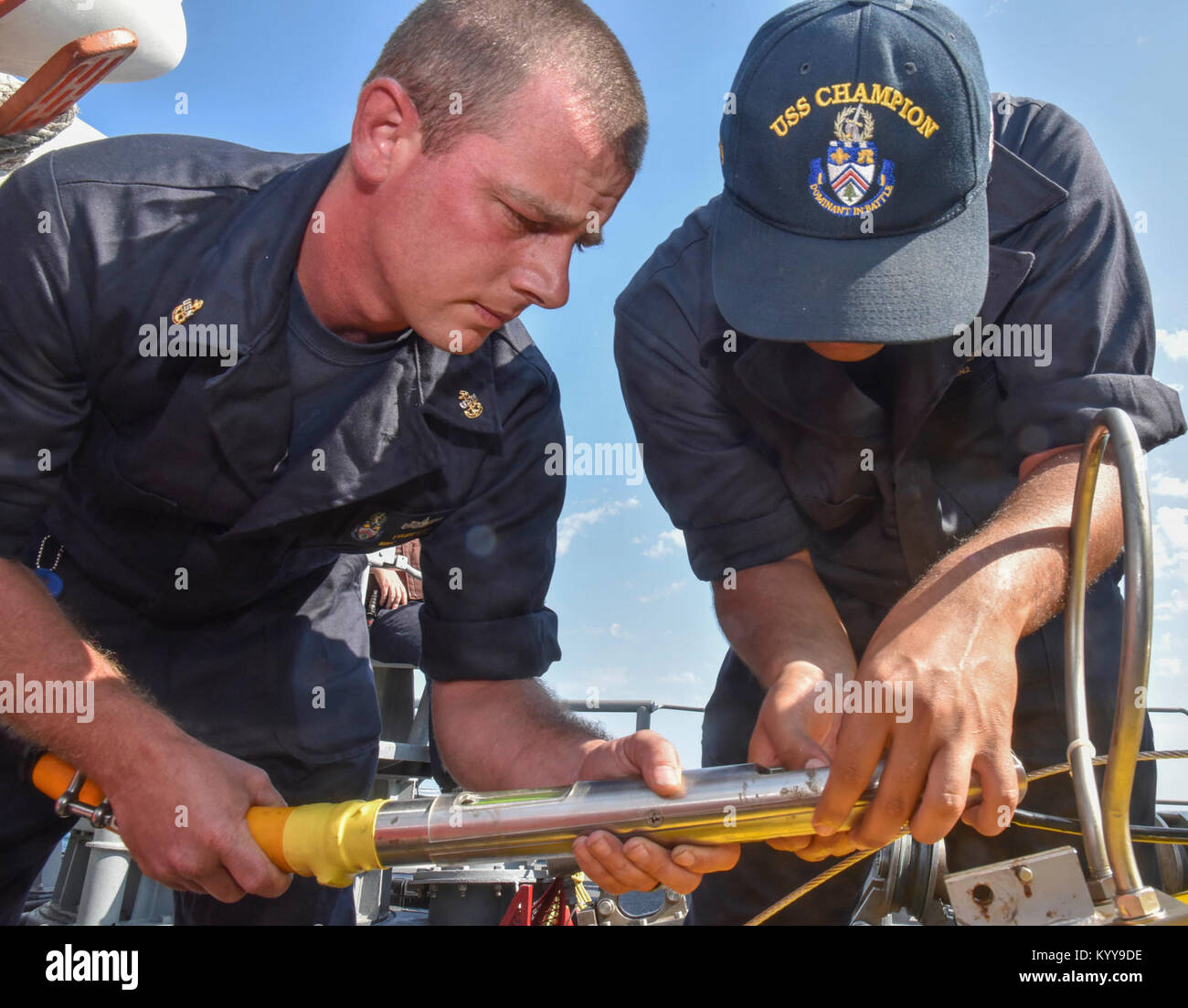 LOS ANGELES (SEPT. 6, 2017) Chief Mineman Tyler King, from Clinton ...