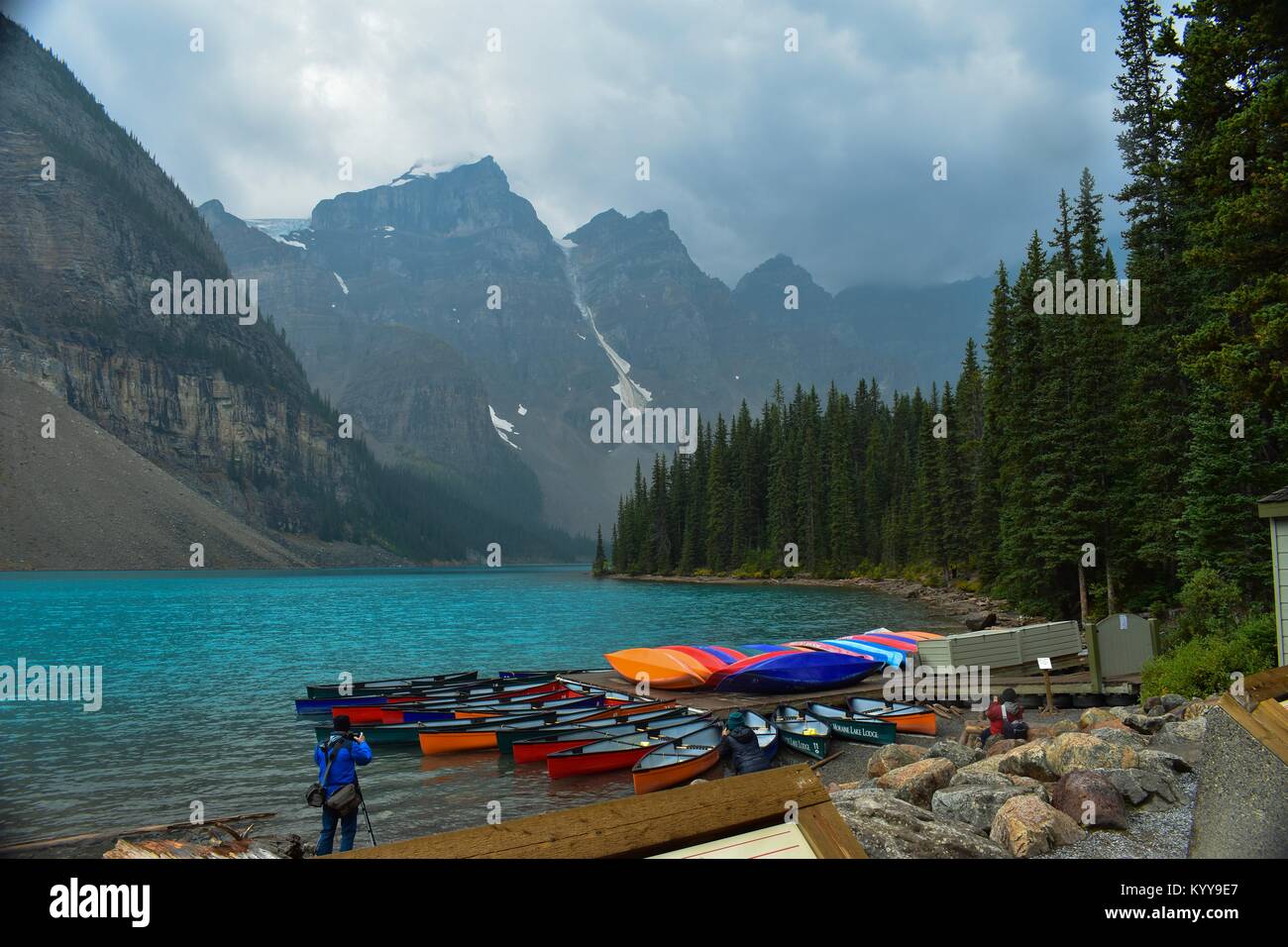 Moraine Lake - Alberta, Canada Stock Photo - Alamy