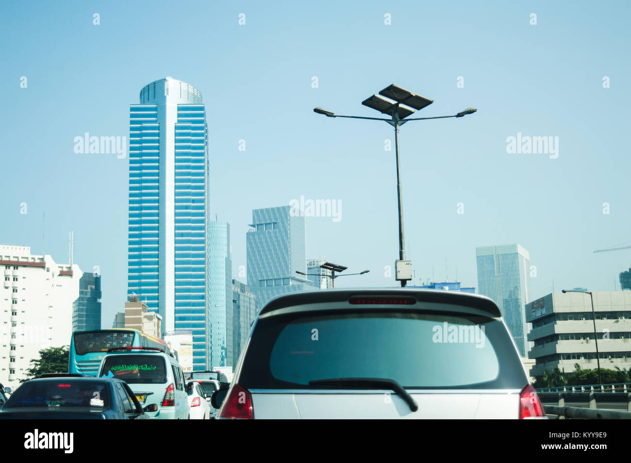 traffic jam in jakarta Stock Photo - Alamy