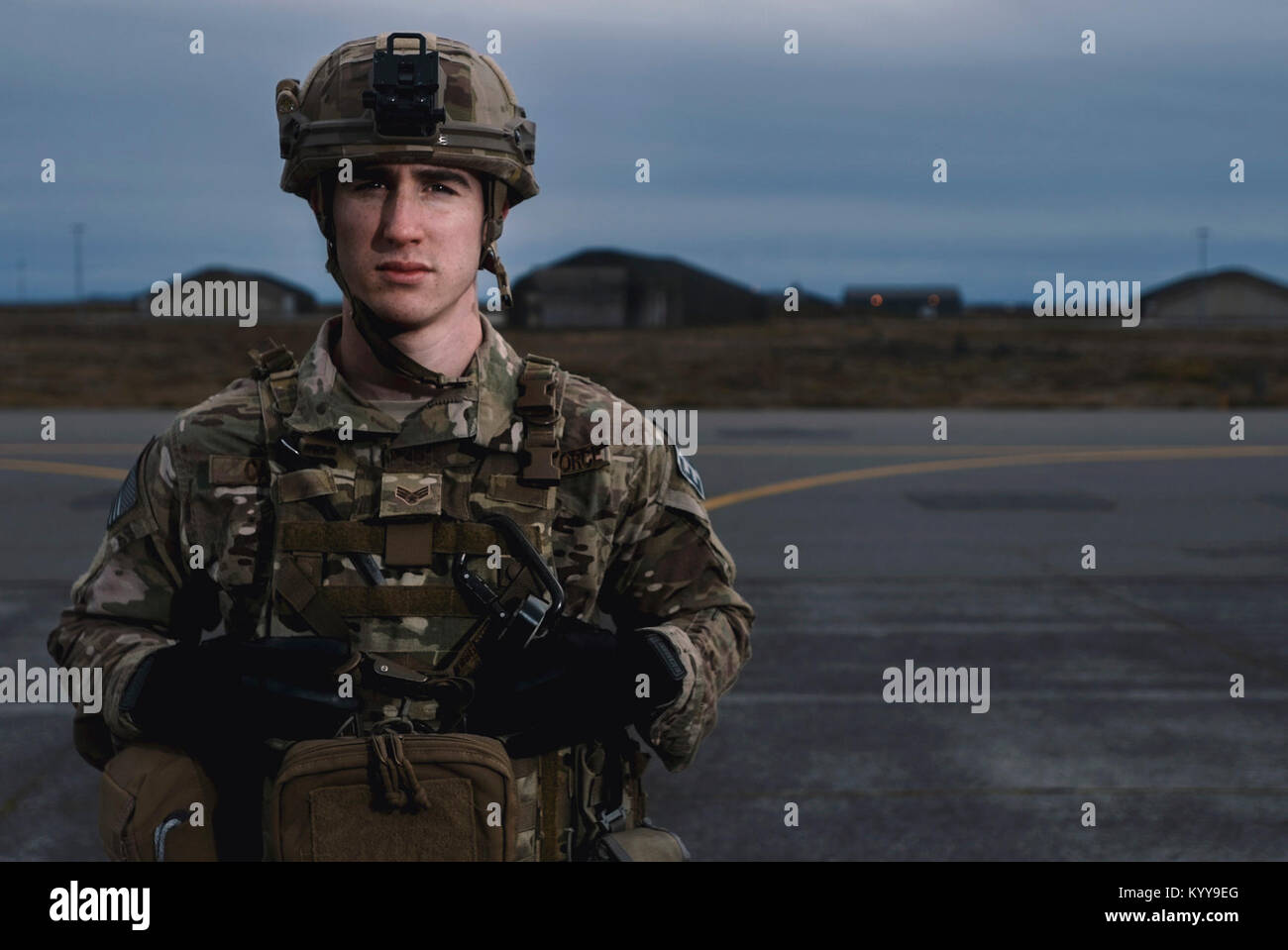 SrA Lucas Carter poses for a Stock Photo - Alamy
