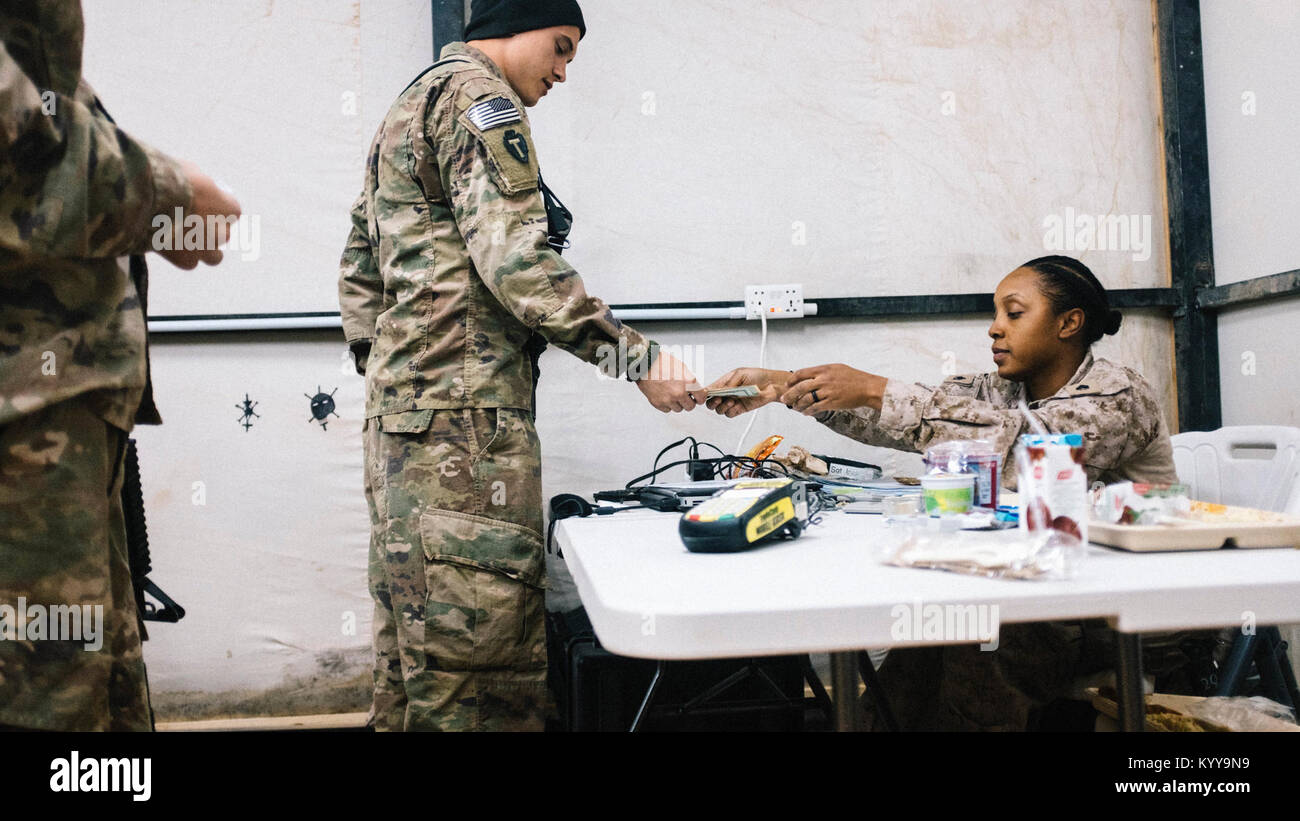 U.S. Marine Sgt. Halmia Jackson, a member of the Warfighter Express ...