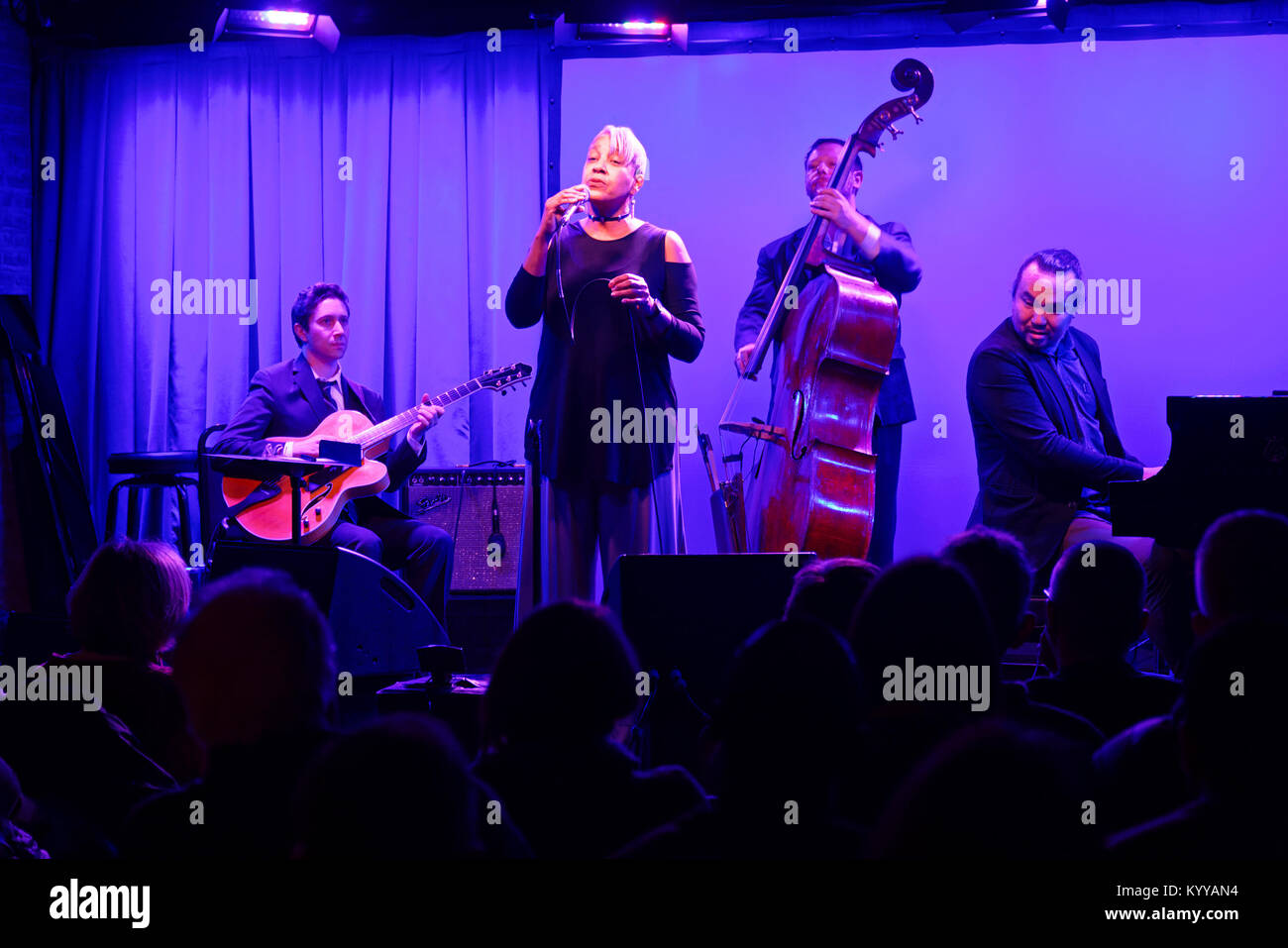 Rene Marie and her band performs at Subculture during 2018 New York ...