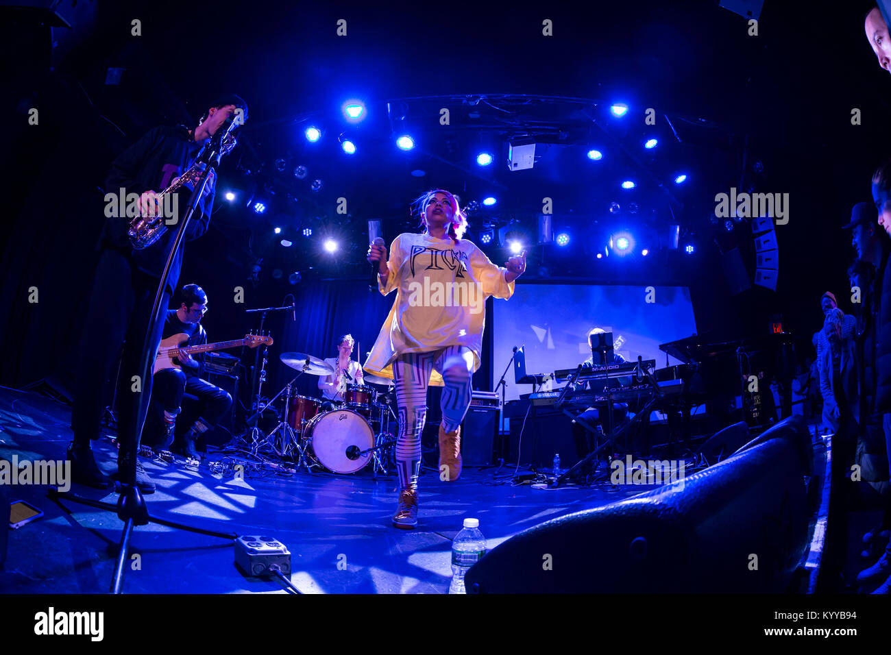 New York, United States. 11th Jan, 2018. Band Knower with singer ...